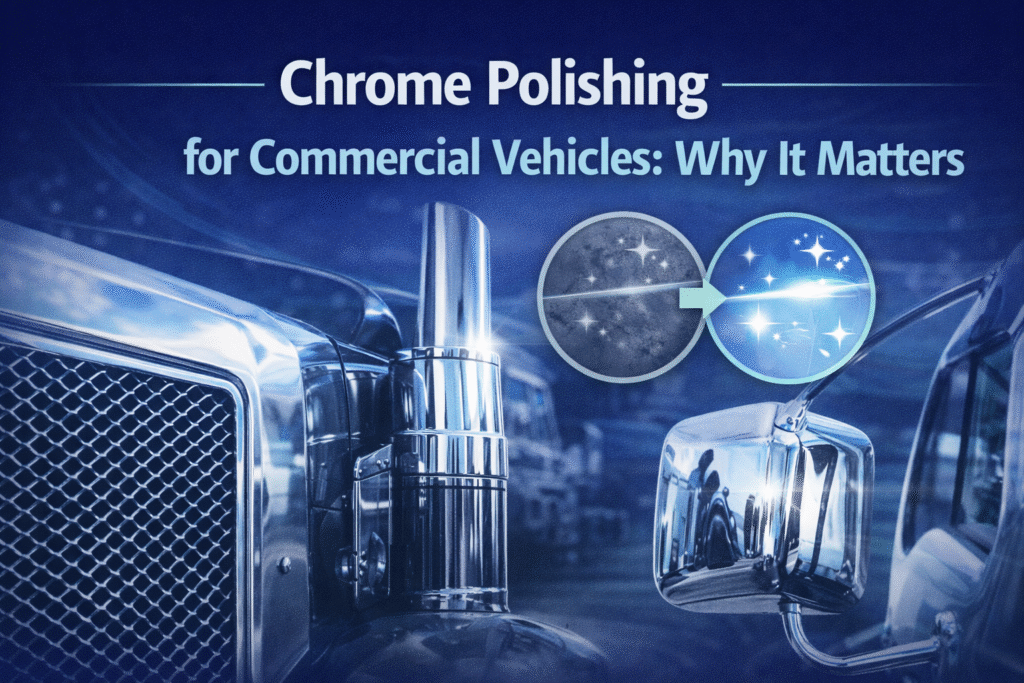 Why Chrome Polishing Matters for Commercial Fleets